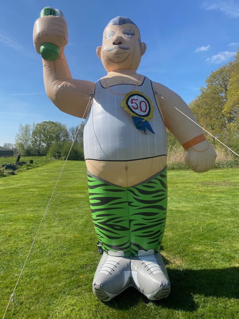 Opblaaspop Abraham ordinair - Tommies Verhuur Uden