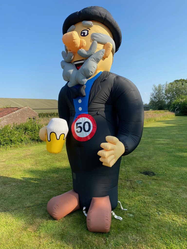 Opblaaspop Abraham - Tommies Verhuur Uden